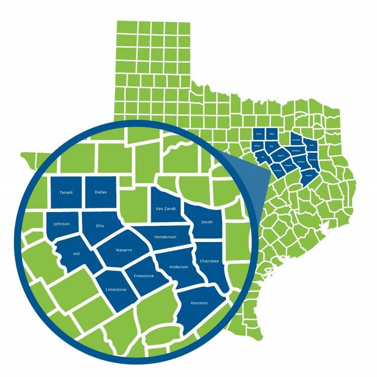 Propane Delivery Service Area in TX | Nelson Propane